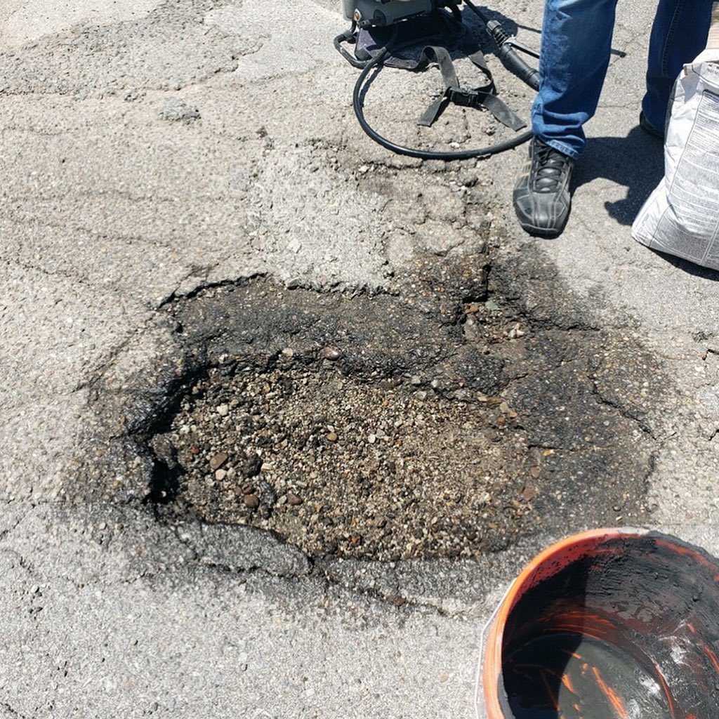 How to fix your Potholes with Asphalt Repair - Galaxy Building Supply Corp.